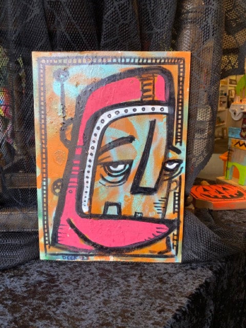 ORIGINAL ARTWORK by DEEK DIEDRICKSEN - TIRED SPACEMAN | Mad Mama Vintage